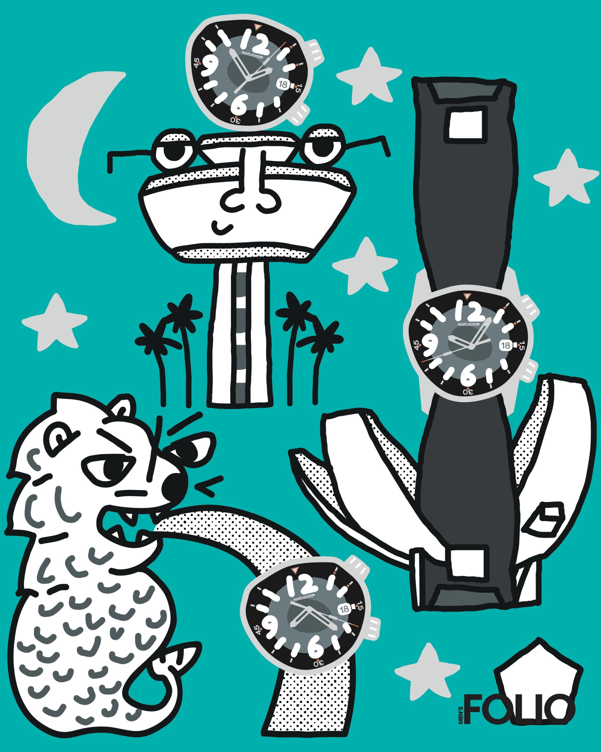 Six Illustrators Take on Six Watches in a Time (Tongue) in Cheek ...